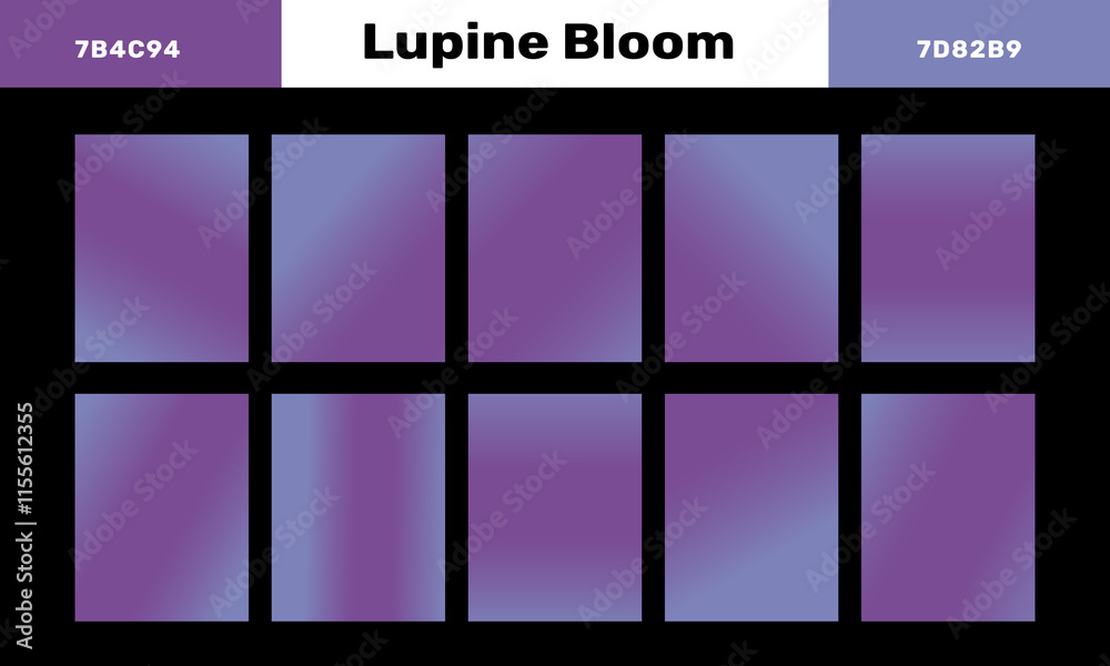 Pantone Gradient Color Palette Catalog Samples in RGB Pastel and Neon ...