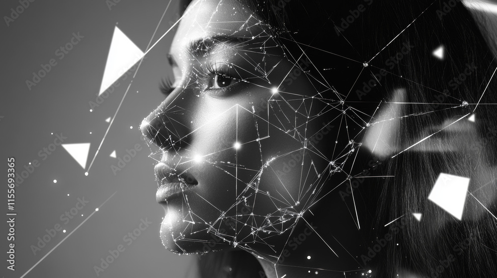 The hologram is a female sign. The female sign consists of polygons ...