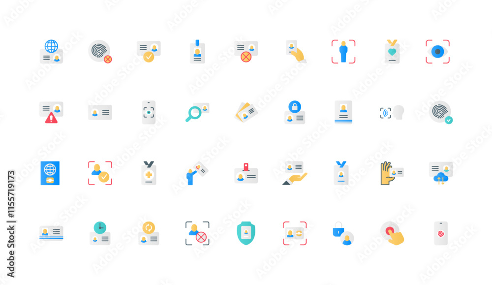 Personal documents, ID card and passport to check citizens identity ...