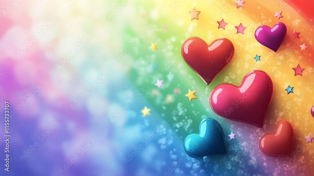 Pride Month abstract background. Featuring vibrant rainbow colors ...