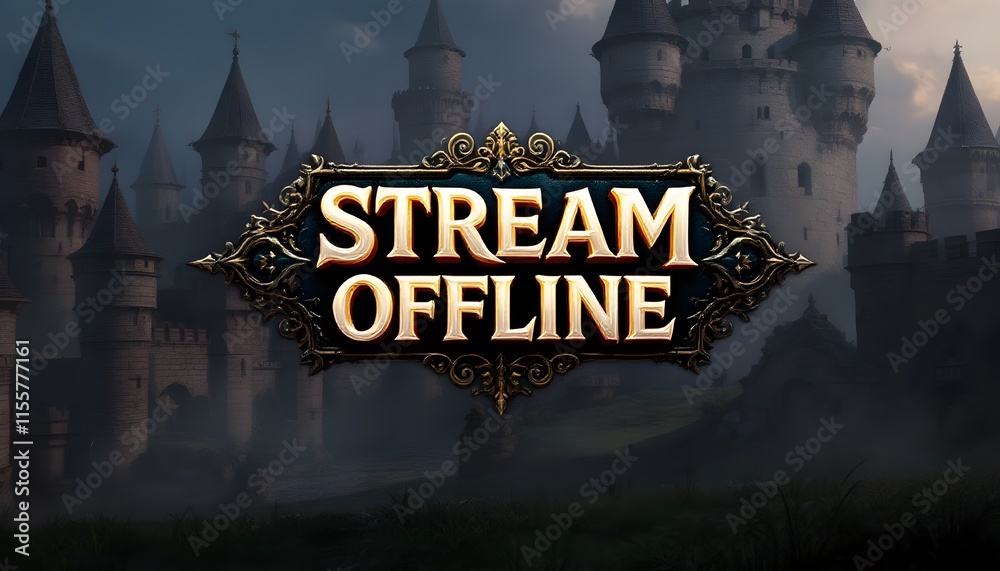 Twitch Stream Offline Screen overlay Design for Gaming Channels Stock ...