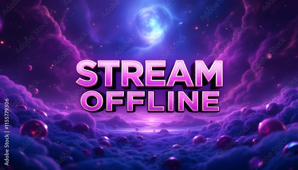 Twitch Stream Offline Screen overlay Design for Gaming Channels Stock ...