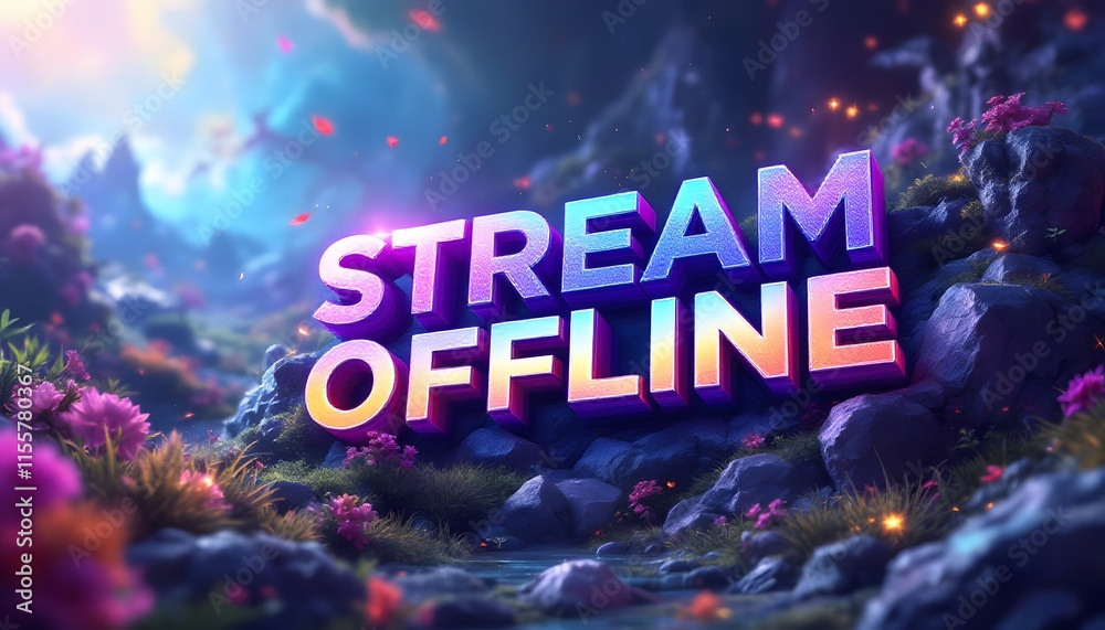 Twitch Stream Offline Screen overlay Design for Gaming Channels Stock ...