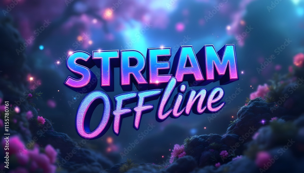Twitch Stream Offline Screen overlay Design for Gaming Channels Stock ...