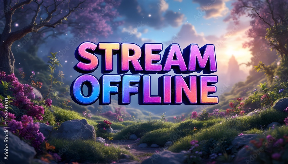 Twitch Stream Offline Screen overlay Design for Gaming Channels Stock ...