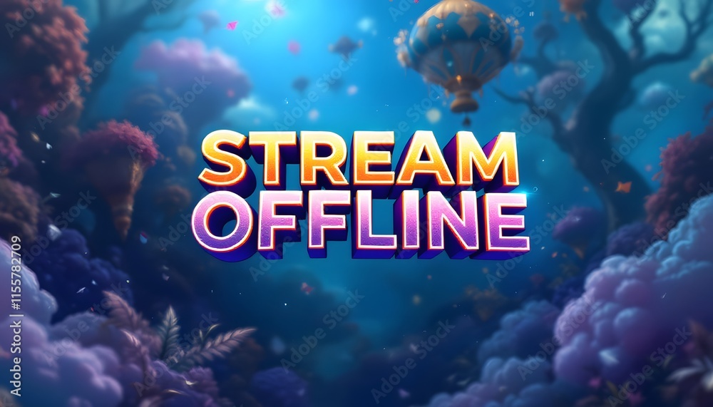 Twitch Stream Offline Screen overlay Design for Gaming Channels Stock ...