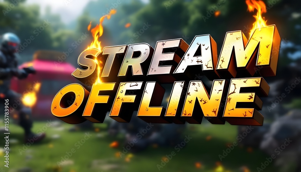Twitch Stream Offline Screen overlay Design for Gaming Channels Stock ...