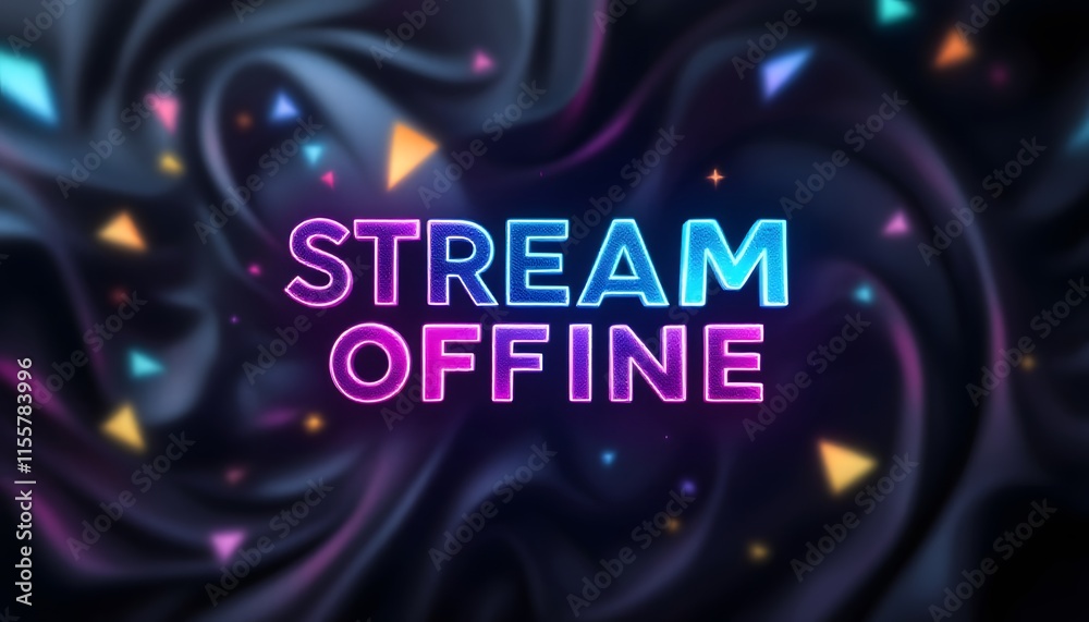 Twitch Stream Offline Screen overlay Design for Gaming Channels Stock ...