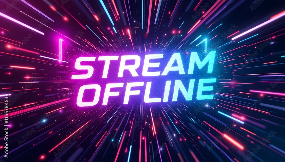 Twitch Stream Offline Screen overlay Design for Gaming Channels Stock ...