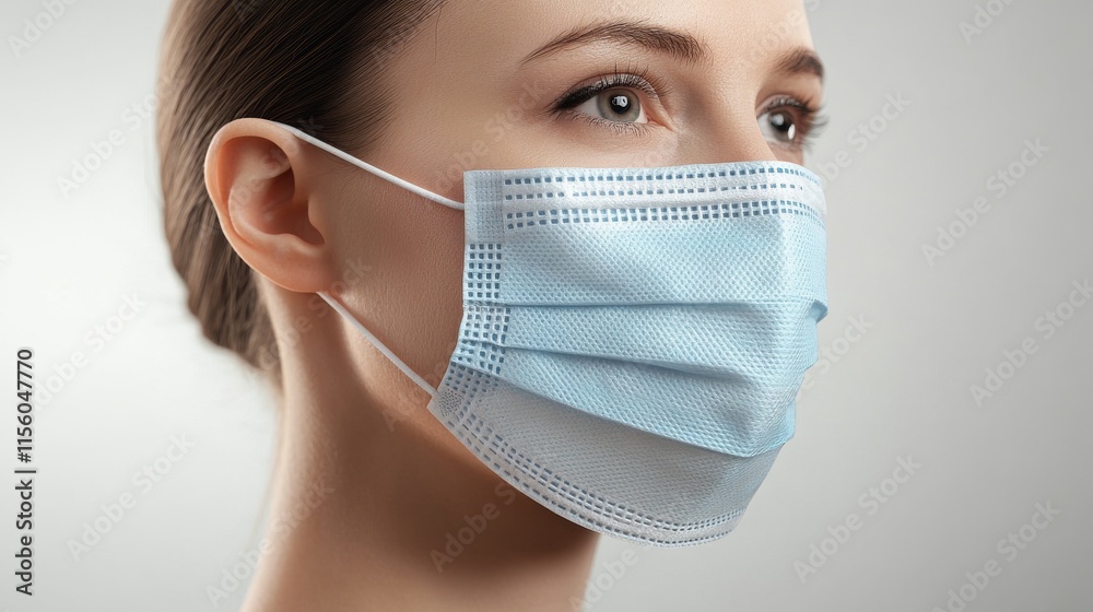 How to wear a mask correct. Women presenting the correct method of ...