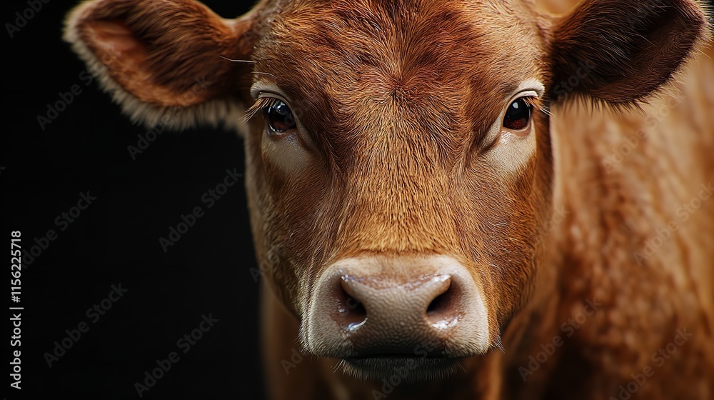 Cow Isolated on Transparent Background Cutout 8K Realistic. Stock ...