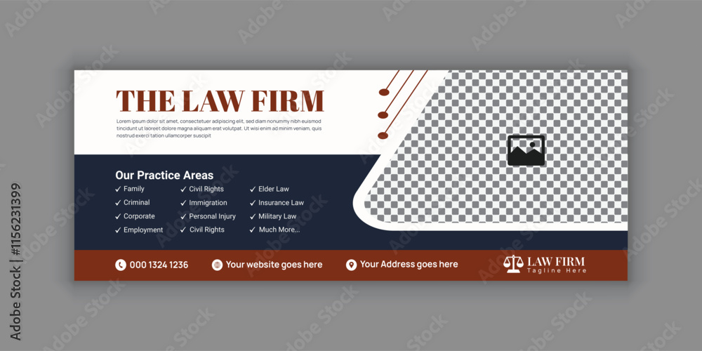 Law Services Social Media Banner Design or Law Consulting Online Banner ...