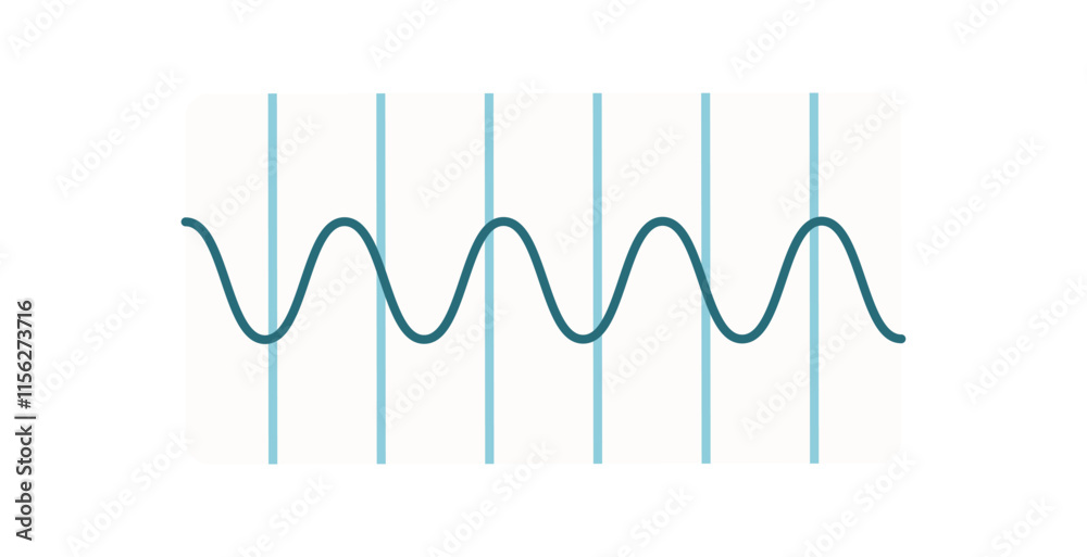 Digital representation of sleep cycles data. Simple chart illustrates ...