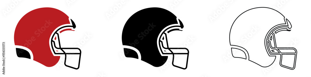 Football Helmet vector pictogram sign icon symbol ui and ux design ...