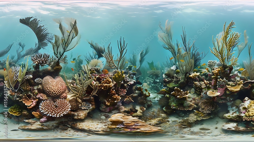 Stock-Foto „Coral reefs are vibrant underwater ecosystems formed by ...