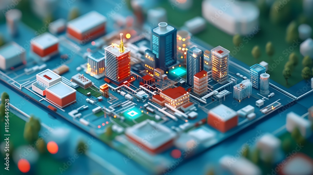Health info, patient and management concept: Digital map showing real ...
