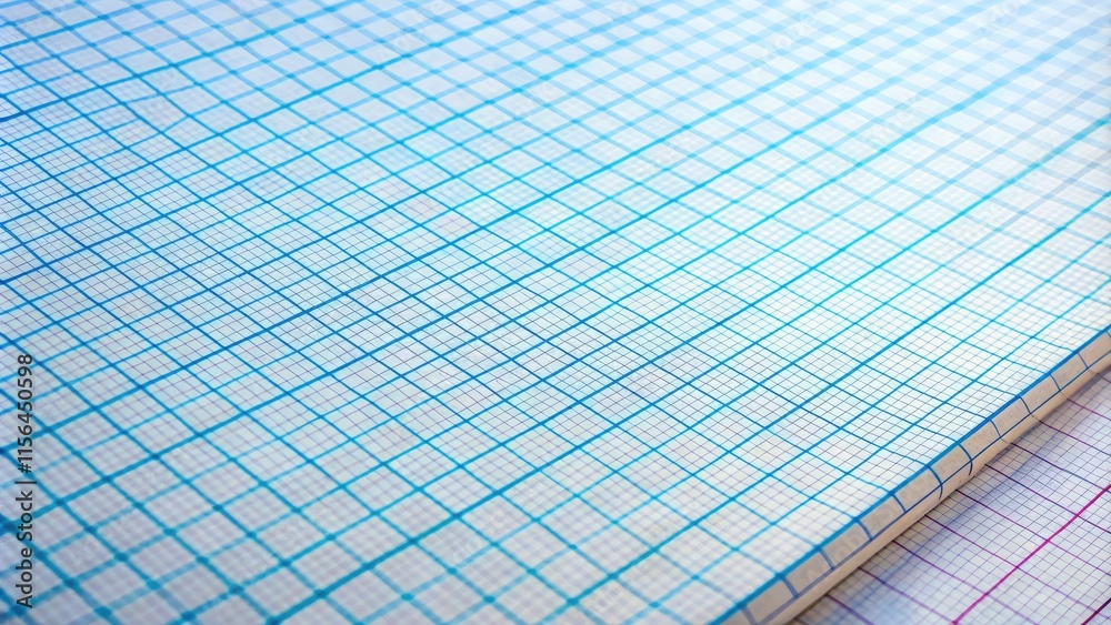 Blank Grid Paper Mockup: Horizontal Graph Paper Texture for Notes ...