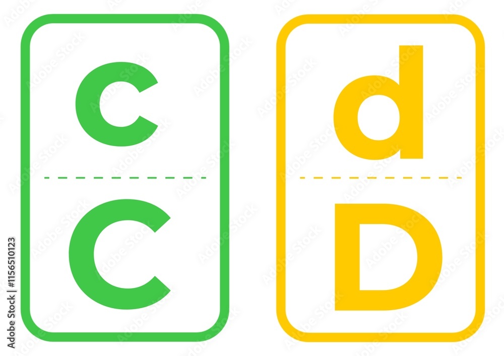 ABC Flash Cards. Educational Alphabet Cards for children. Alphabet ...