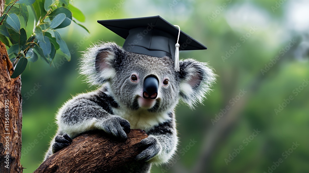 Adorable Koala Graduate: A Symbol of Education and Australian Wildlife ...