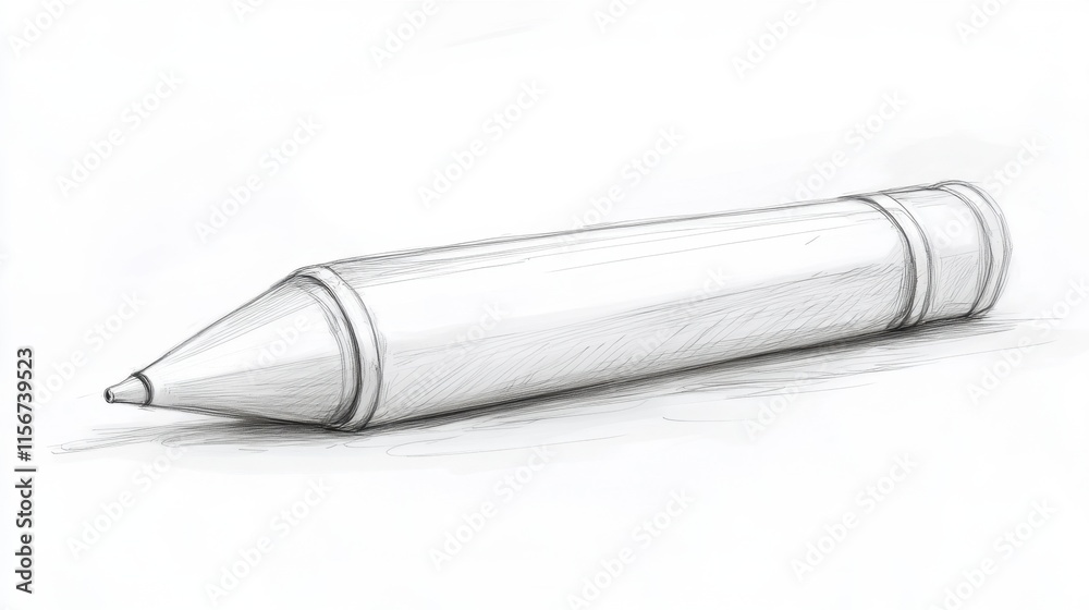 National Welding Month Pencil sketch of a stylized crayon design on ...