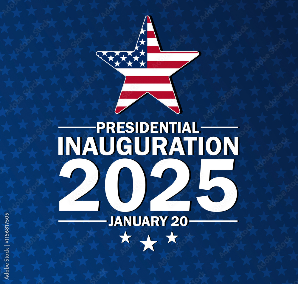 2025 US Presidential Inauguration banner for social media post Stock ...