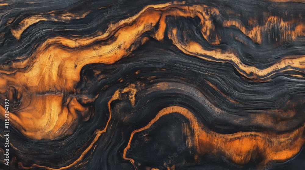 Elegant ebony wood texture with rich swirls for design background Stock ...