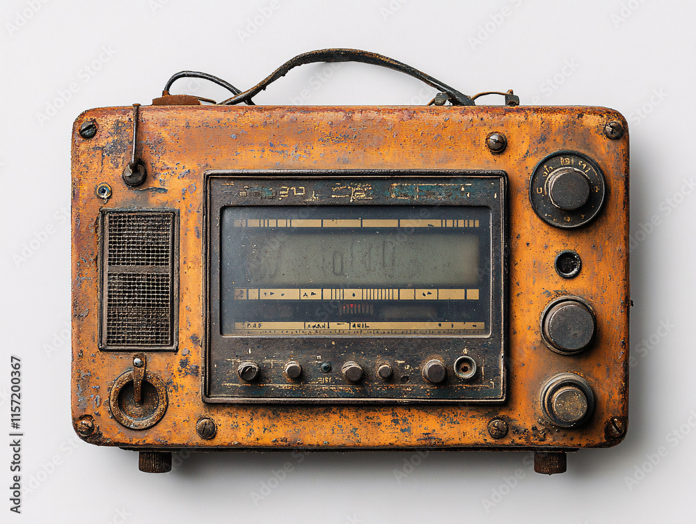 Vintage Radios with Wooden and Metal Casings Featuring Analog Dials ...