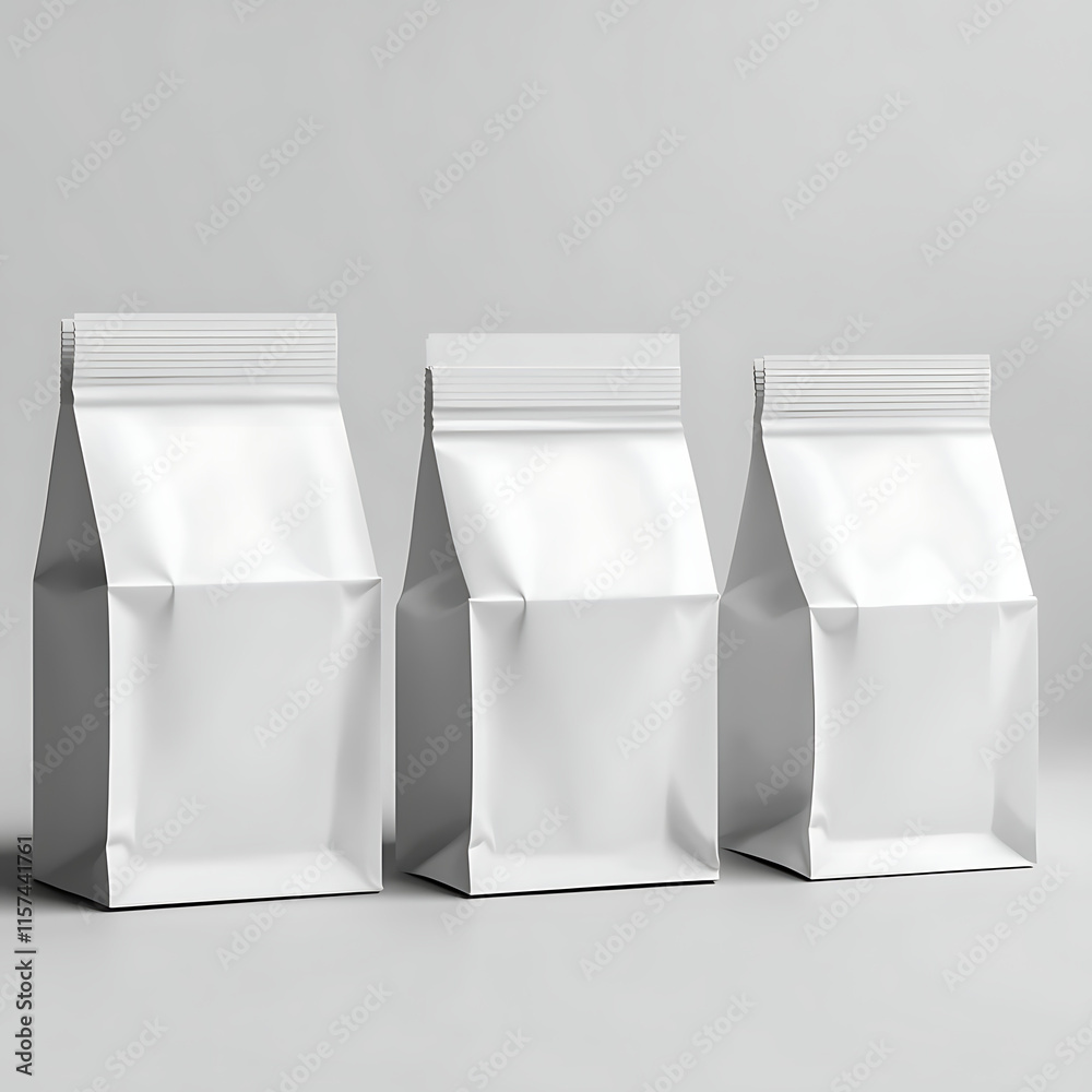 Minimalist white packaging design for products Stock Photo | Adobe Stock