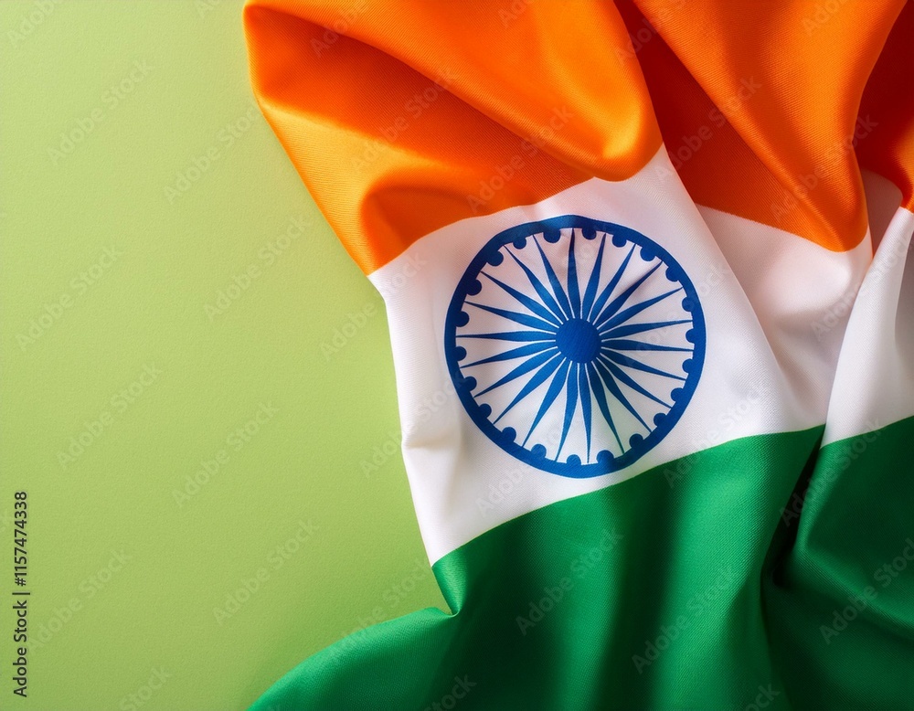 India flag flying high at Connaught Place with pride in blue sky, India ...