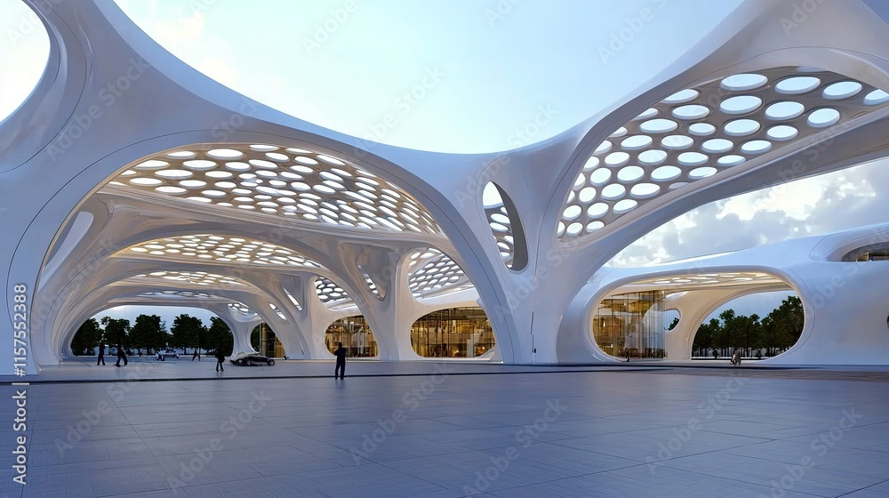 Foto de Stock Innovative architectural design showcase urban ...