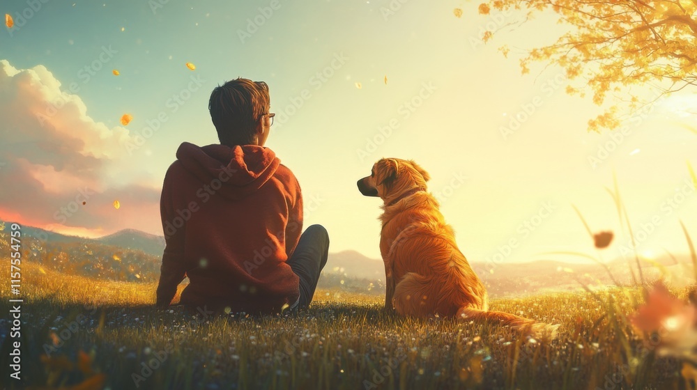 Dog rescue stories highlight the bond between humans and animals. Stock ...