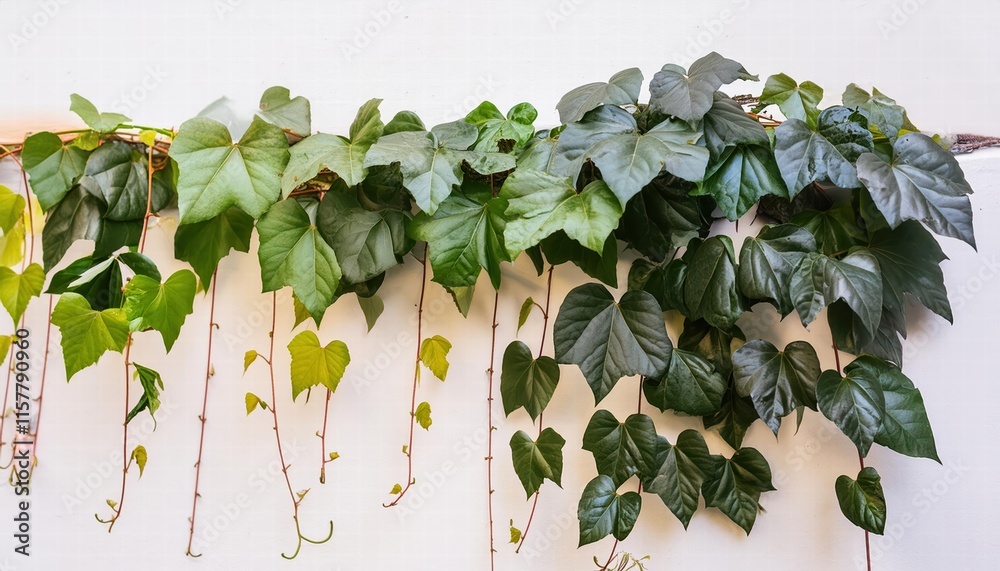 Hanging Jungle Vine Plant Bush of Bush Grape or ThreeLeaved Wild Vine ...