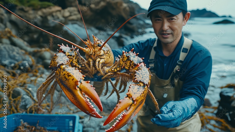 Panulirus japonicus, the Japanese Spiny Lobster, was the primary target ...