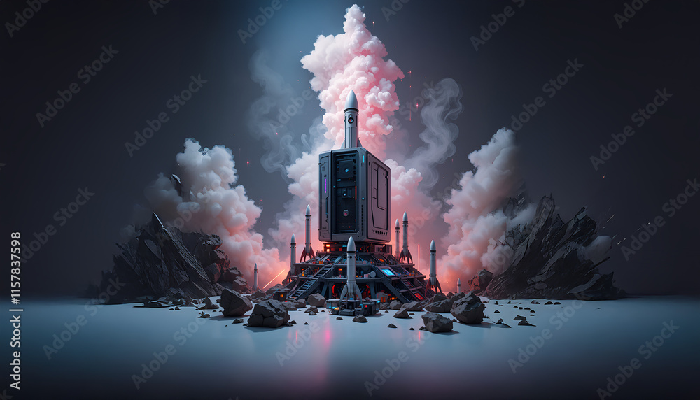 Gaming computer, gaming pc, pc, rgb, rockets, planes, space, base, air ...