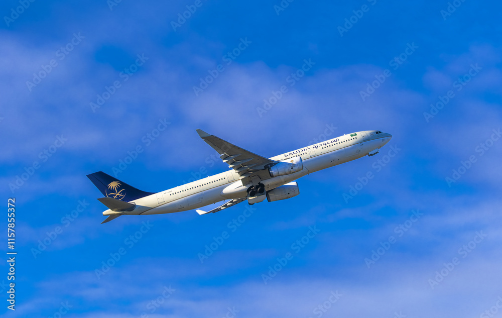 Geneva, Switzerland - December 24, 2024: sign and logo on a airplane ...