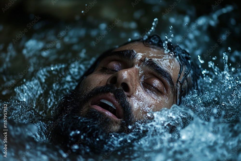 A beautiful illustration of the Jordan River, depicting its flowing ...