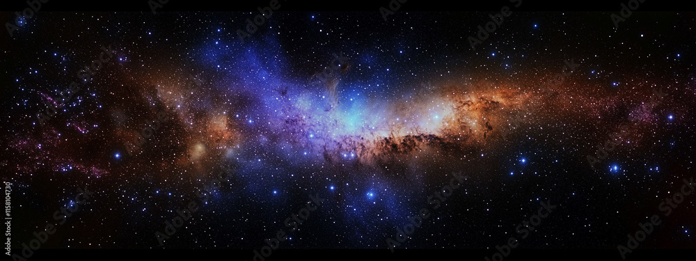 Stunning cosmic nebula with vibrant colors and intricate details ...