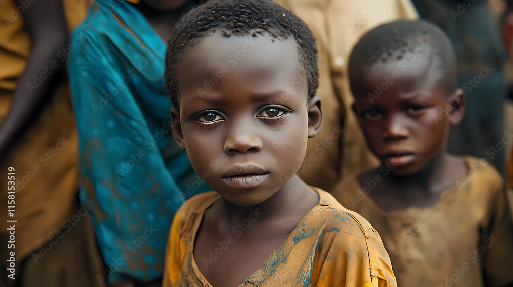 This photo shows children working in a cobalt mine, highlighting child ...