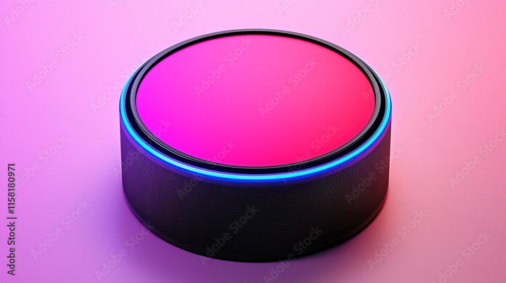Digital transformation and adaption technology. Futuristic device with ...