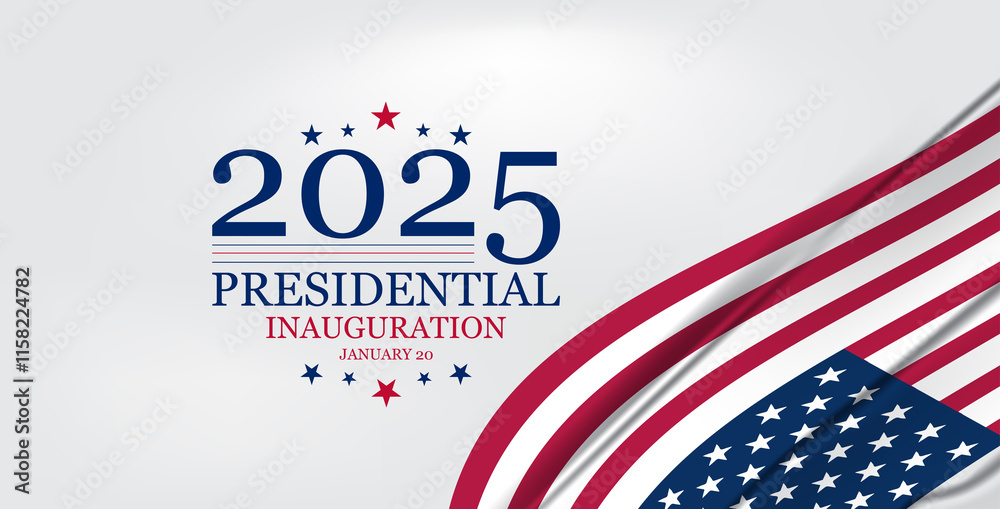 The 2025 presidential inauguration featuring the new president Stock ...
