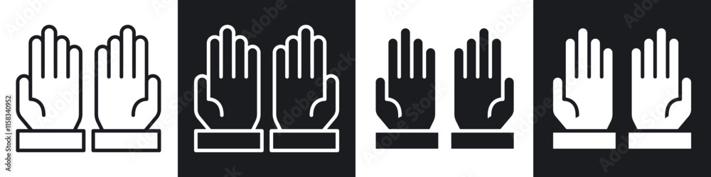 Pray icon pack for app and website ui designs. Stock Vector | Adobe Stock