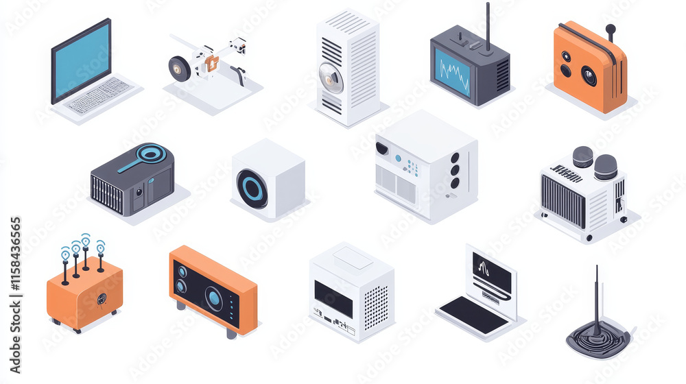 Abstract IoT Internet of Things Blue background image, circle, digital ...