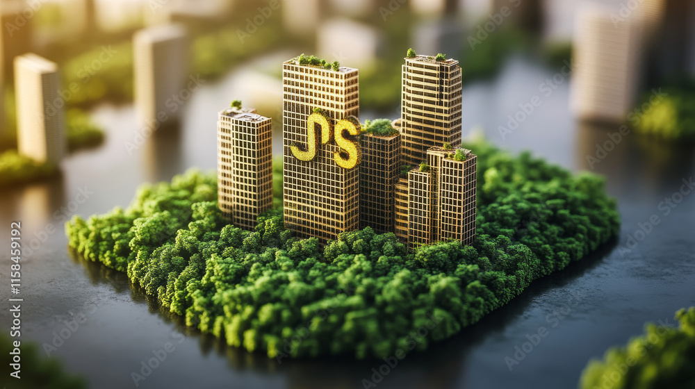 Abstract ESG with icon concept phone and world map sustainable ...