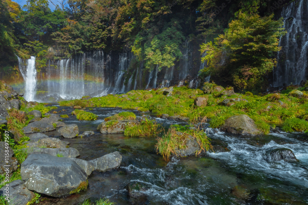 Shiraito Falls is one of the most beautiful waterfalls in Japan. The ...