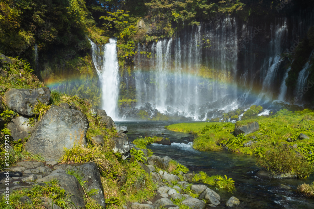 Shiraito Falls is one of the most beautiful waterfalls in Japan. The ...