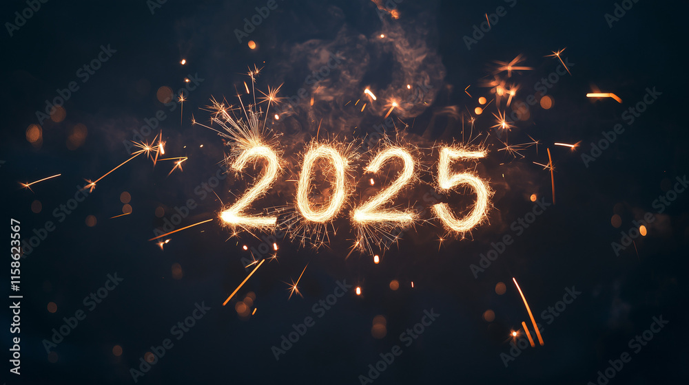 New year 2025 fireworks, 2025, New year, Sparkler firework, Celebration ...