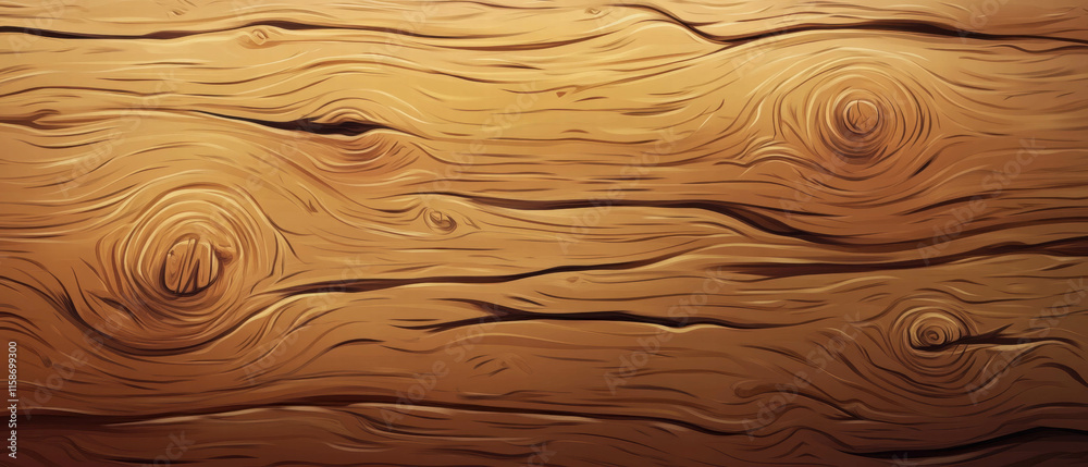 Rough oak wood grain texture in a vector cartoon illustration style for ...