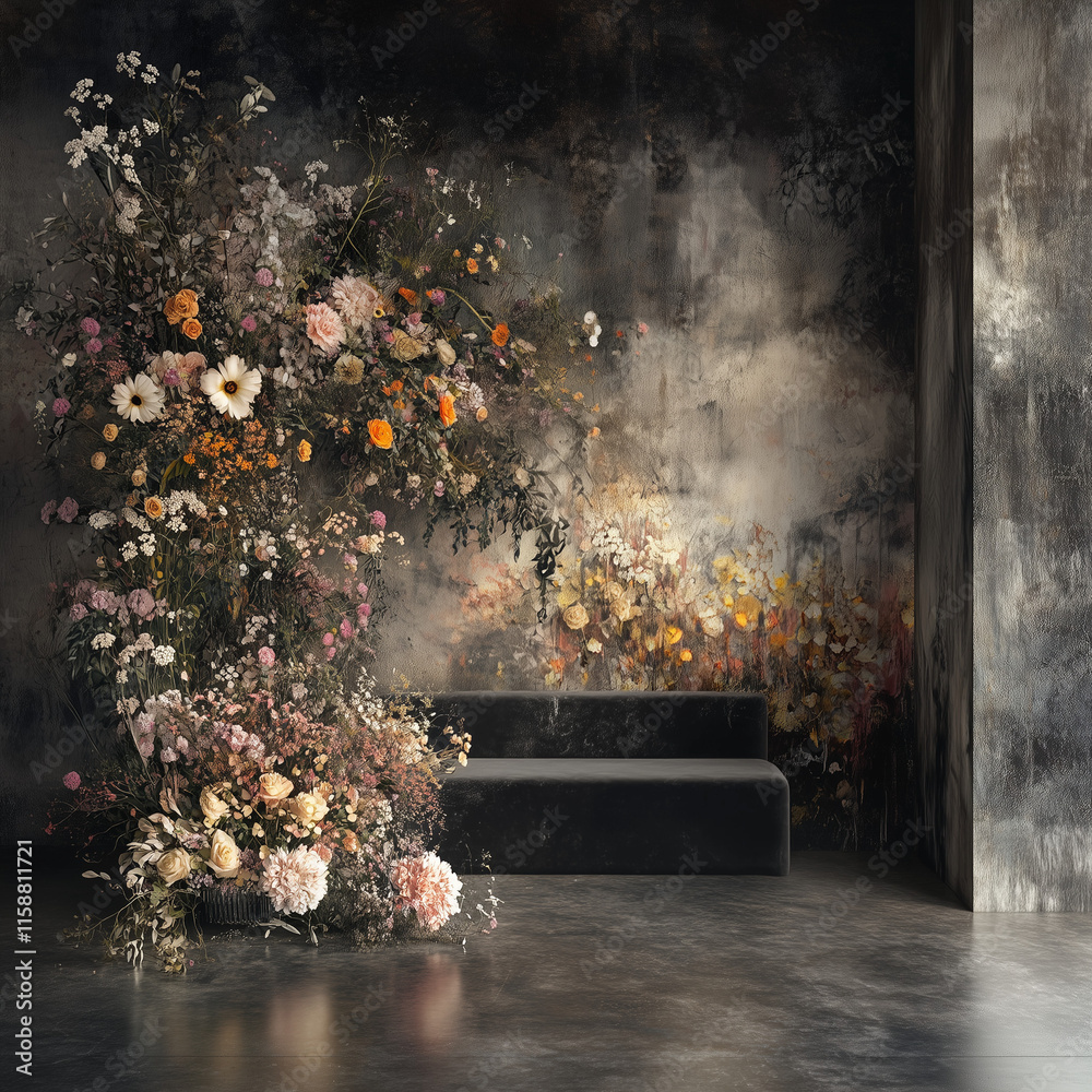 Photoshoot Backdrop Digital Backdrop | Fine Art Curtain Wall Textures ...