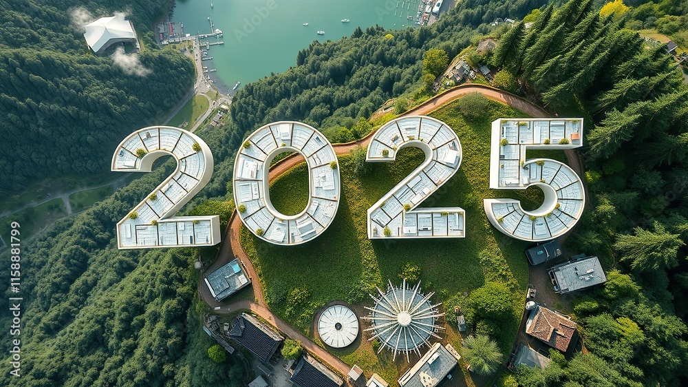 2025 New Year concept for Sustainable environment development goals on ...