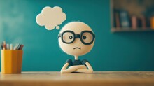 Denken poppetje Gratis Stock Foto - Public Domain Pictures